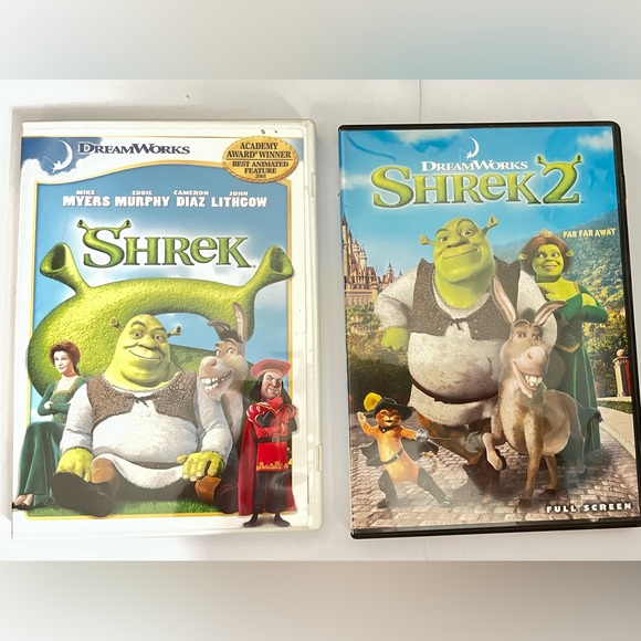 Dreamworks | Other | Dreamworks Shrek Dvd Collection With Colorful ...